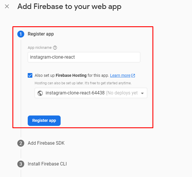Hướng dẫn clone instagram với React JS và Firebase phần 1. | 200Lab Blog