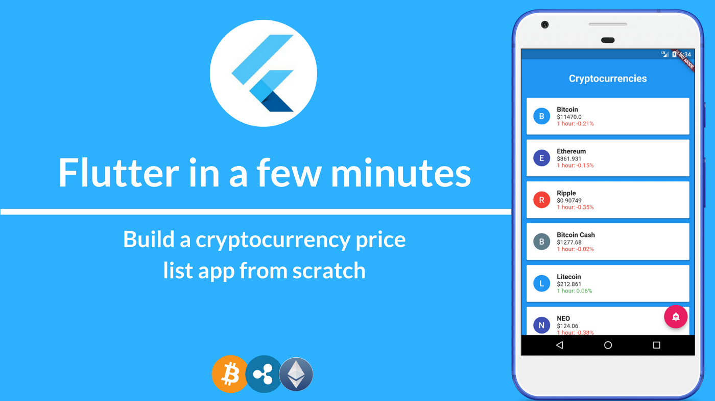 Cách tạo ứng dụng Cryptocurrency price list bằng Flutter SDK | 200Lab Blog