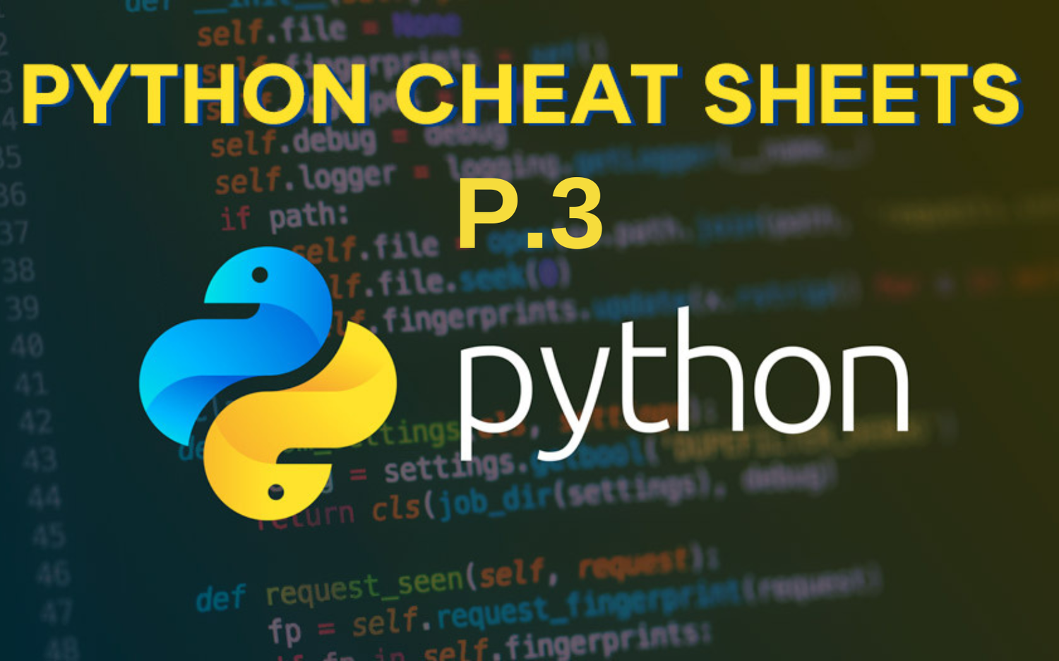 Python Cheat Sheet dành cho người mới Phần 3