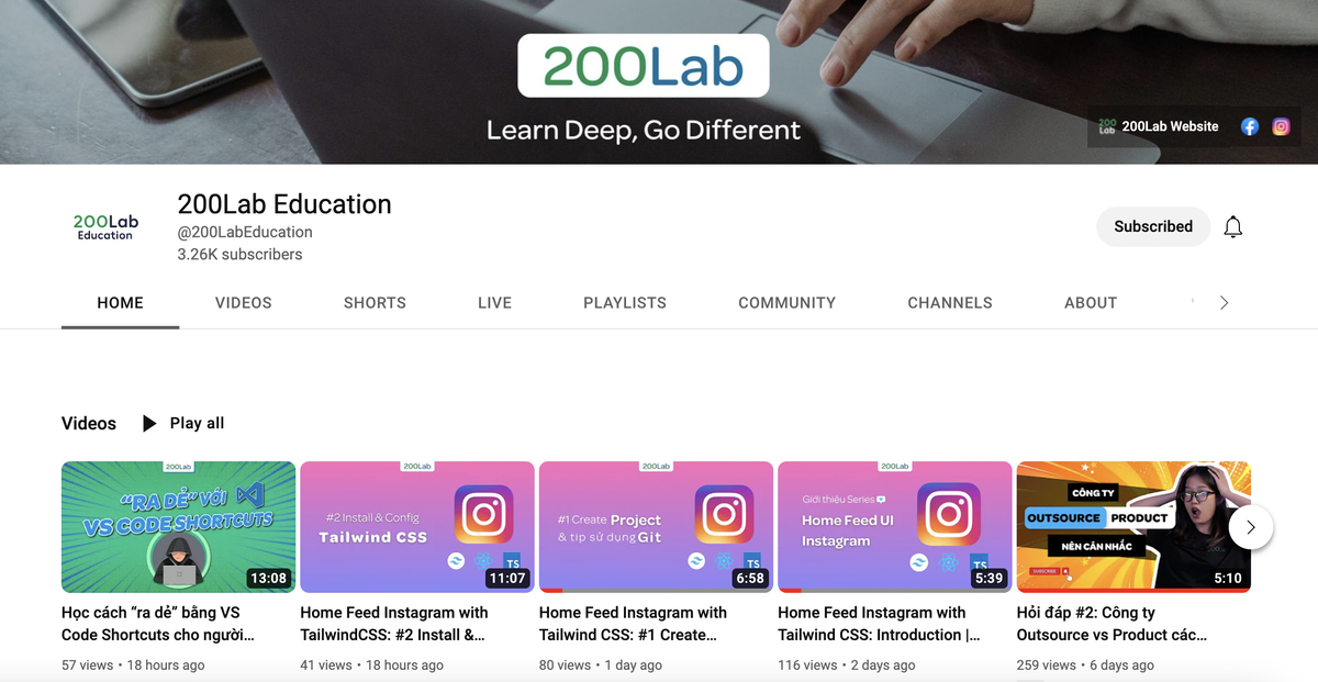Top 10 kênh youtube bổ ích về ReactJS và phát triển web | 200Lab Blog