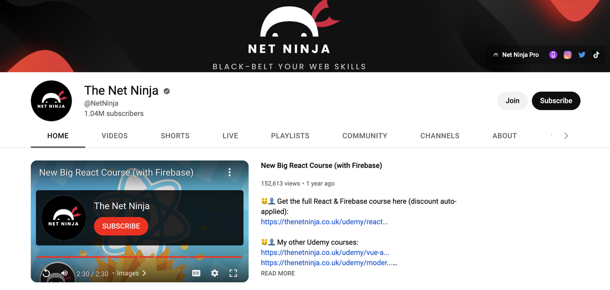 Top 10 kênh youtube bổ ích về ReactJS và phát triển web | 200Lab Blog