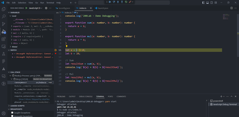 Cách debugger trên VSCode cho Typescript | 200Lab Blog
